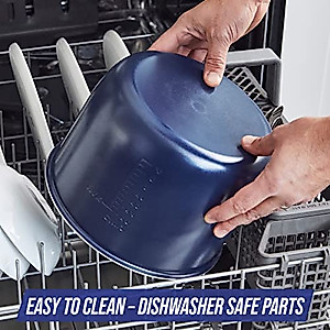 Blue Diamond Ceramic Nonstick, 16-in-1 6QT Electric Pressure Cooker, Slow Cooker, Rice Cooker, Yogurt Maker, Saute, Steamer and More, Programable, Dishwasher Safe Pot, PFAS-Free, Blue