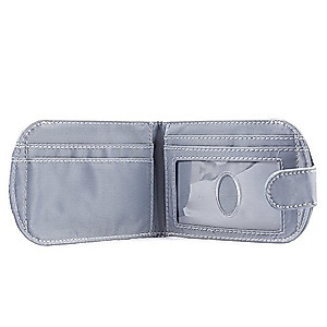 Big Skinny Women's RFID Blocking Taxicat Bi-Fold Slim Wallet, Holds Up to 25 Cards, Graphite