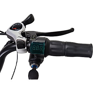 便利100 Outdoor 20'' Fat Tyre Electric Bicycle for Adult with 500W Motor, 48V Battery 3 Wheel E-Bike for Seniors Leisure Rides Front Rear Baskets, 7 Speed Farm Vegetables and Fruits Transport