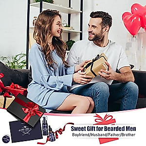 Lionmane Beard Care Gifts Kit for Men, Beard Mustache Grooming Kit-Beard Balm, Beard Wash, Beard Oil, Brush, Scissors, Father's Day Birthday Anniversary Daily Gifts for Husband/Boyfriend/Dad/Him
