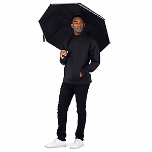 Raingoat Everywhere Commuter Umbrella | 50" Collapsible, Heavy-Duty, Auto Open, Manual Close, Withstand Winds up to 55 MPH