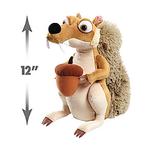 Just Play The Ice Age Adventures of Buck Wild Goin’ Nuts Scrat Feature Plush with Motion and Chirping Sound Effects, Kids Toys for Ages 3 Up, Amazon Exclusive