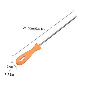 Uonlytech 1 Set Set File Swiss Pattern Rotary Burrs File Chainsaw Sharpeners Chainsaw Sharpening Kit Square Tool Drill Bit Sharpener Round Sharpener Round Files Metal Rasp Flat Plastic Grip