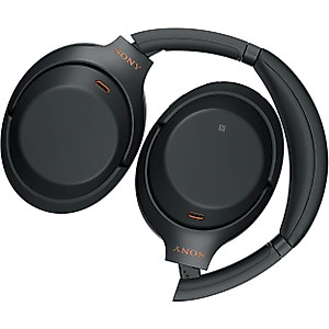 Sony WH-1000XM3 Wireless Noise-Canceling Over-Ear Headphones (Black) WH1000XM3/B + Bundle - International Version (1 Year Warranty)