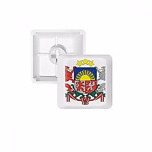 DIYthinker Latvia National Emblem Country Keycap Mechanical Keyboard PBT Gaming Upgrade Kit