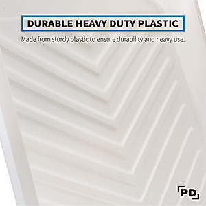 Precision Defined Paint Tray Liner Set 9-Inch, Supreme Paint Roller Trays with Deep Paint Pockets and Textured Ridge, Paint Pan Liners, Heavy Duty Plastic Disposable Paint Tray Liners (10-Pack)