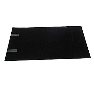 LFHT Velet Travel Jewelry Case Roll Bag Organizer for Necklace Bracelet Earrings Ring, Foldable Jewelry Display Showcase for Shows or Home Storage (Black)