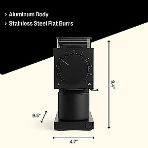 Fellow Ode Brew Grinder - Burr Coffee/Coffee Bean Grinder with 31 Settings for Drip, French Press & Cold Brew - Small Footprint Electric Grinder - Matte Black