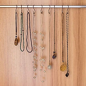 Annaklin Small S Hooks 24 Pack 2-3/16", Stainless Steel S Hooks for Hanging Pan Pot Utensils Plants Bags Towels, Heavy Duty S Shaped Hooks, Silver