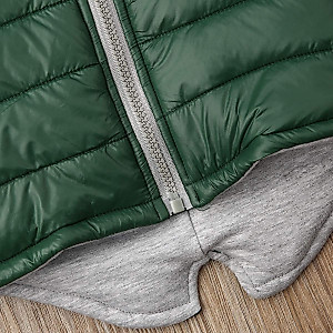 Fashion Toddler Baby Boys Girls Dinosaur Hoodie Jacket Fall Winter Long Sleeve Warm Coats Kids Zip Up Outwear Clothes (Green,4-5T)