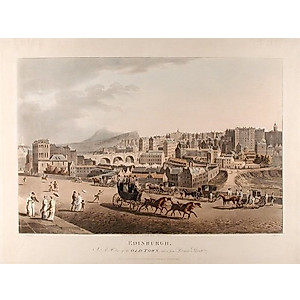 Edinburgh. A View of the Old Town, taken from Princes Street