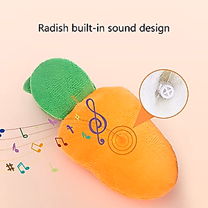 Soft Realistic Vegetable For Creative Pet Plush Toy Stuffed Plant Carrot Interactive Dog Toy Sniff Hide Food Toy For Kit Dog Chew Toy For Large Dogs Dog Chew Toy Pack For Aggressive Chewers Dog Chew