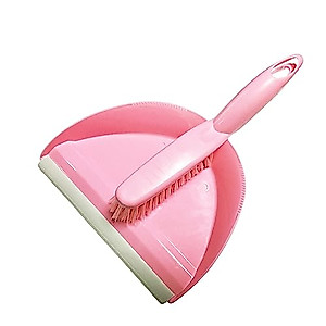 COLLBATH 2pcs Mini Broom Dustpan Set Keyboard Cleaning Tool Dust Pan and Brush Small Broom Brush Mini Tools Mini Brush Bed Broom Household Brooms Cleaning Tools Desktop Broom Plastic