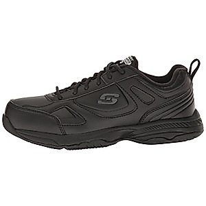 Skechers for Work Women's Dighton Bricelyn Wide Work Shoe, Black, 7.5 W US