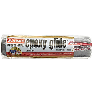 Wooster Brush R232-9 Epoxy Glide Roller Cover, 1/4-Inch Nap, 9-Inch