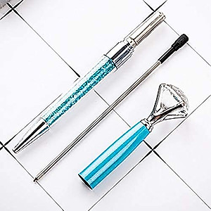 Diamond Metal Ballpoint Pen, 12 Pack Colors Big Metal Pens with Diamond Top for School Office Supplies Beautiful Metal Ballpoint Pen for Women Co-Workers Kids