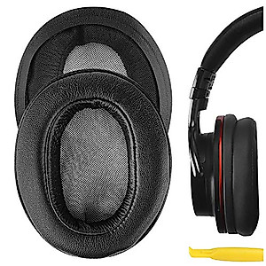 Geekria QuickFit Replacement Ear Pads for Sony MDR-1ABT, MDR-1RBT, MDR-1RNC Headphones Ear Cushions, Headset Earpads, Ear Cups Cover Repair Parts (Black)