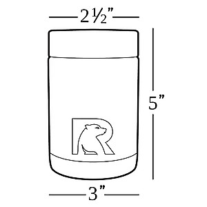 RTIC Can Cooler Insulated, Beer, Beverage, Soda Can Cooler with Lid, Stainless Steel Metal, Double Wall Insulation Coozie for Cans, Sweat Proof, 12oz, Stainless Steel