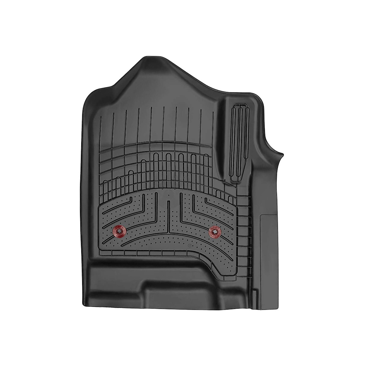WeatherTech FloorLiner HP Custom Fit Floor Mats for Ford F-150 Lightning, F-150 Raptor, F-150-1st Row (446971IM), Black