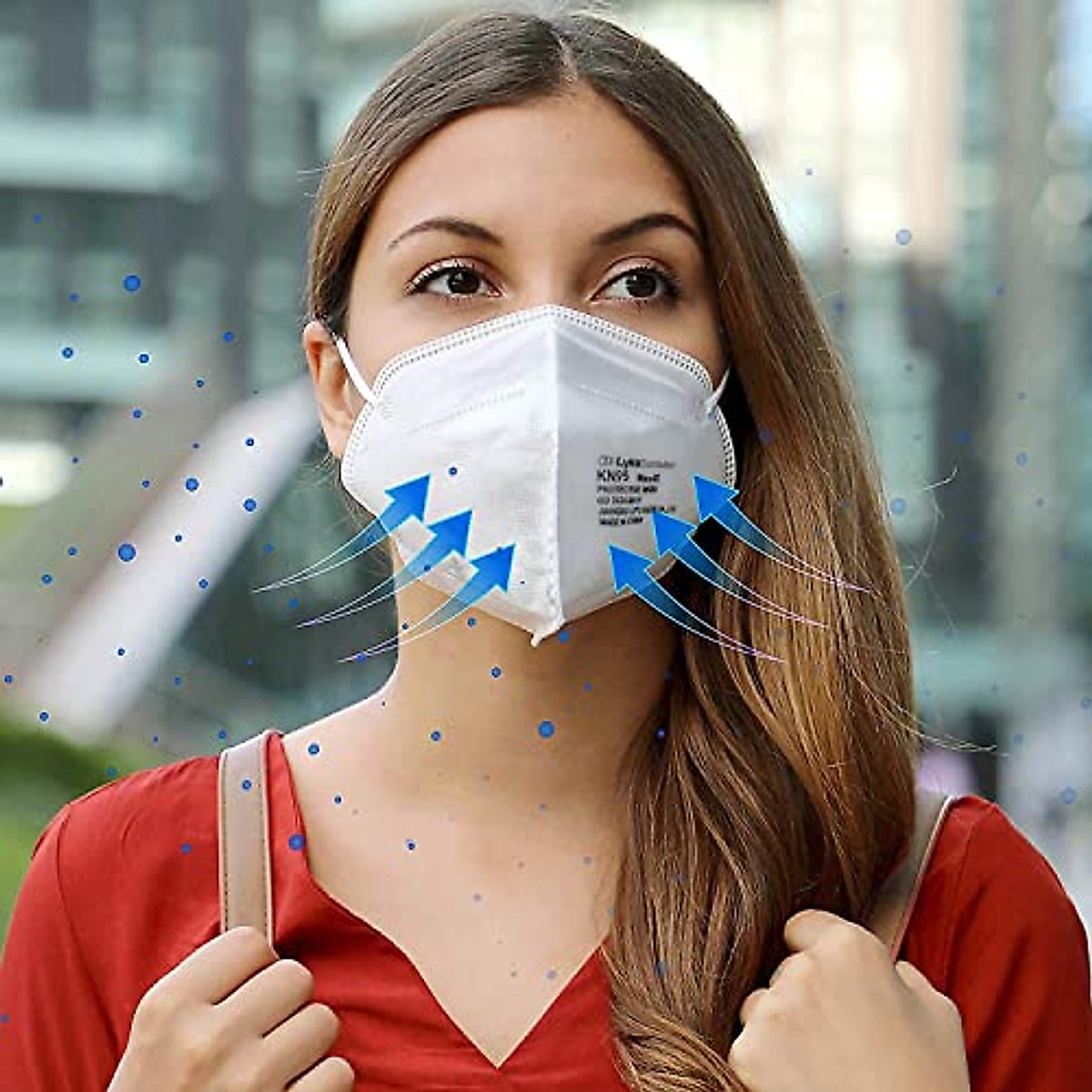 Lyka Distribution KN95 Face Masks - 50 Pack - 5 Layer Protection Breathable Face Mask - Filtration>95% with Comfortable Elastic Ear Loop | Non-Woven Polypropylene Fabric