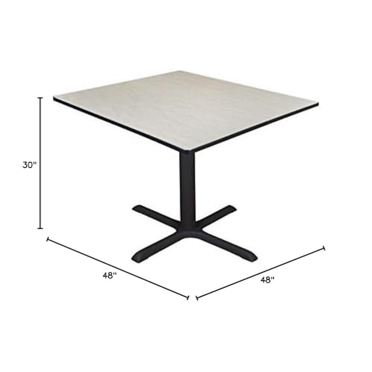 Cain 48" Square Breakroom Table- Maple