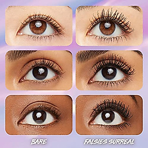 Maybelline The Falsies Surreal Extensions Washable Mascara, Volumizing, Lengthening Mascara Make Up, Blackest Black, 1 Count