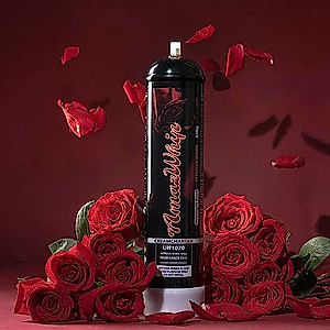 AMAZWHIP 0.95L,640g Whipped Cream Charger Nitrous Tank for Whipped Cream Dispenser (Combination, 4 cylinders)