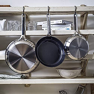 KitchenAid Stainless Steel 3-Layer Non-Stick 20 cm and 28 cm Frying Pan Set, Clad, Induction, Oven Safe, Silver