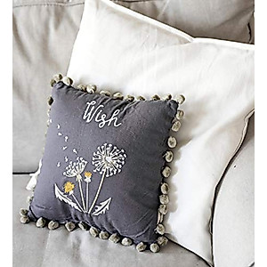 Primitives by Kathy Home Décor Pillow, 1 Count (Pack of 1), Gray