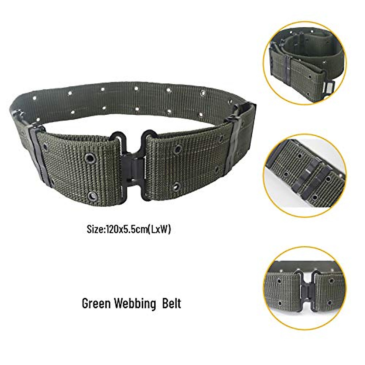 MT Multipurpose Military Alice Butt Pack, Molle Webbing Sling Bag for Daily Commuter Backpack Olive Drab