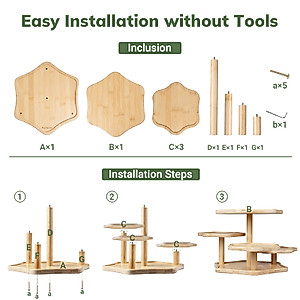 Parmedu 5-Tier Bamboo Cupcake Tower Stand: for 50 Cupcakes, Wooden Cake Stand in Cloud Shape - Tiered Tray Decor, Cupcake Holder with Patent Design for Tea Party, Coffee Break, Festival, Birthday etc