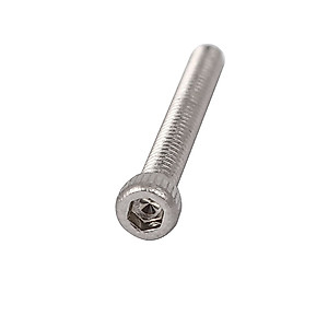 uxcell 4#-40 x 1 Inch 304 Stainless Steel Internal Hex Drive Socket Cap Screws Bolts 20 Pcs