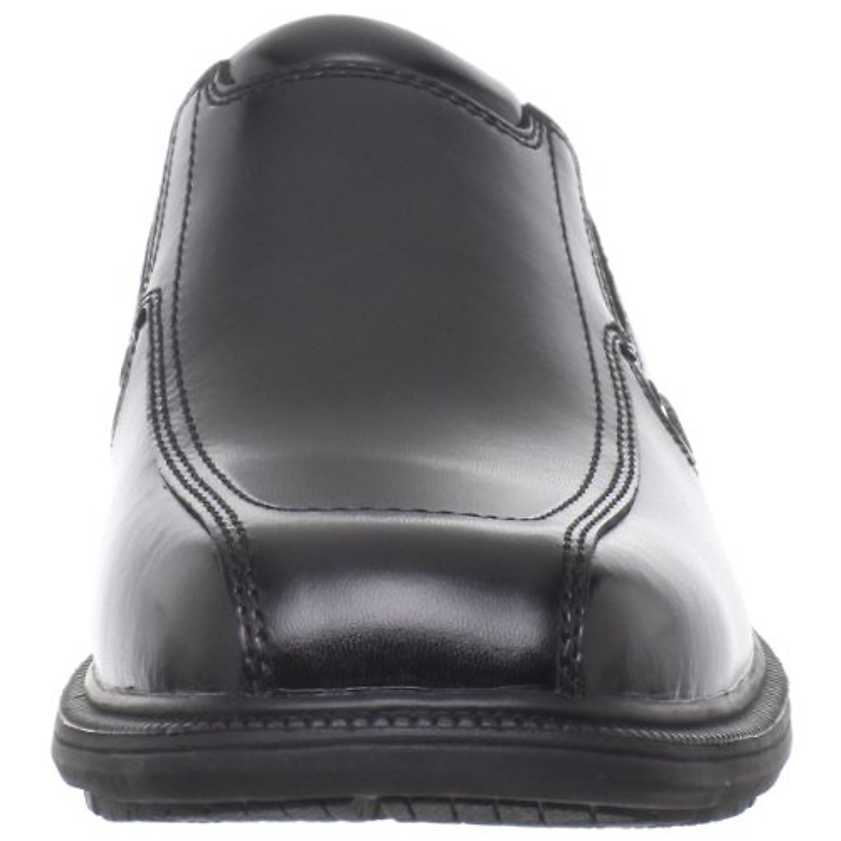 Nunn Bush Men's Bleeker Street Slip On Loafer with KORE Slip Resistant Comfort Technology, Black, 12 Wide US