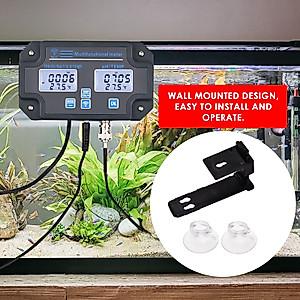 DANOPLUS Smart Water Quality Tester, 24 hrs Wireless App Monitoring of pH EC TDS Salinity SG Temperature, Mountable with Alarm Function for Aquariums & Hydroponics