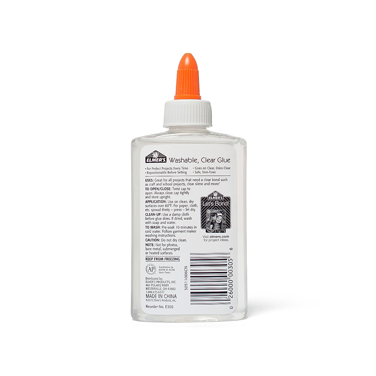 Elmer's Liquid School Glue, Clear, Washable, 5 Ounces, 4 Count - Great for Making Slime