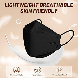 KN95 Face Mask Disposable Adults - 100 Pack 5 Layer Protection Adjustable KN95 Mask Breathable Comfortable Respirator Women Men KN95 Face Mask Individually Wrapped