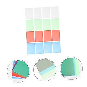 GATHINESS 16pcs Translucent Reading Strip Epoxy Resin Mat Dyslexia Reading Strips Clipboard Plastic A4 Kids Cutting Board - Craft Mat Dyslexia Tools for Kids Tools PVC Clay Test Paper Child