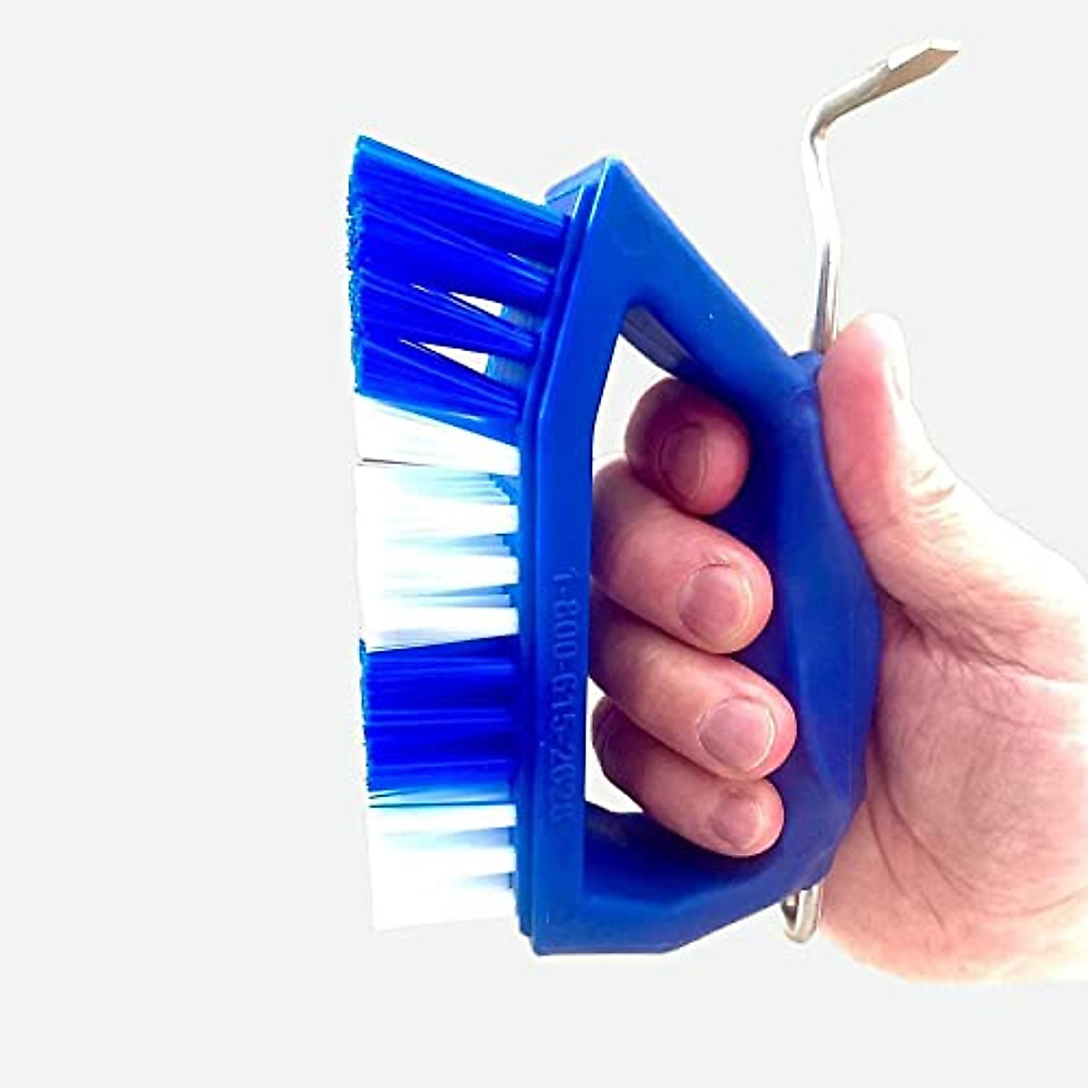 Kelcie's Pick Brush Cleaning Tool For Horses - Easy To Use - Slip Proof - Hoof Pick and Brush - Best Horse Grooming Tool - Great Grip Horse Brush