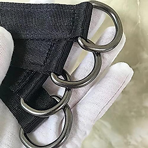 HYXXYY Hammock Straps for Tree, 2pcak Swing Straps Hanging Kit Short Hanging Straps Heavy Duty Tree Strap with Safety Lock Carabiner 440lbs Capacity Used for Exercise Pulley Hammocks Swing Chair