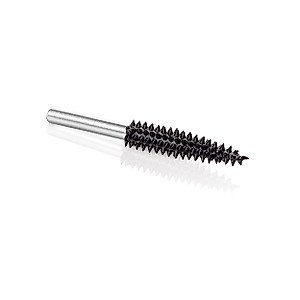 Kutzall Extreme Taper Rotary Burr, 1⁄8" Shaft, Very Coarse - Woodworking Attachment for Dremel, Foredom, DeWalt, Milwaukee. Abrasive Tungsten Carbide, 1⁄8" (3.1mm) Dia. X 7⁄8" (22.2mm) Length TX-18-EC