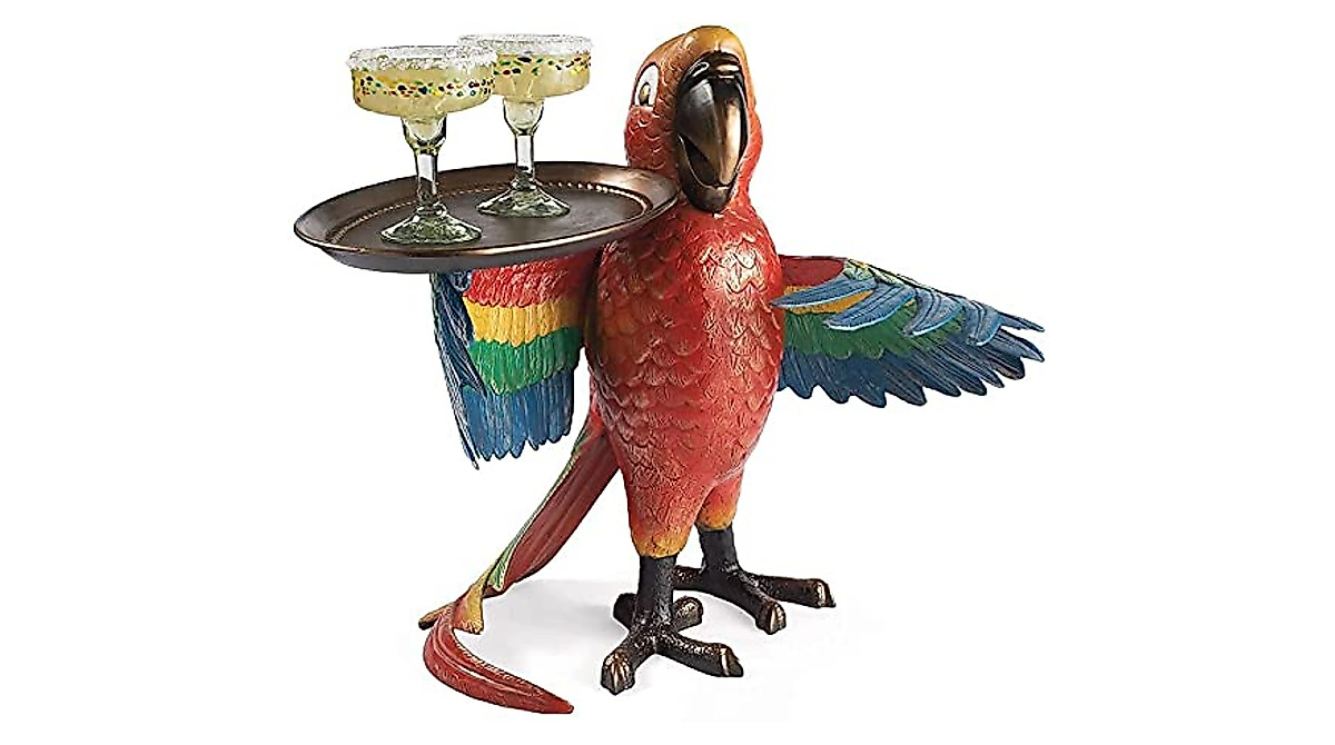Tropical Parrot Butler Serving Tray - Fun Home Decor