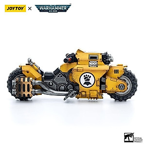 JoyToy Warhammer 40K: Imperial Fists Raider Combat Bike 1:18 Scale Figure