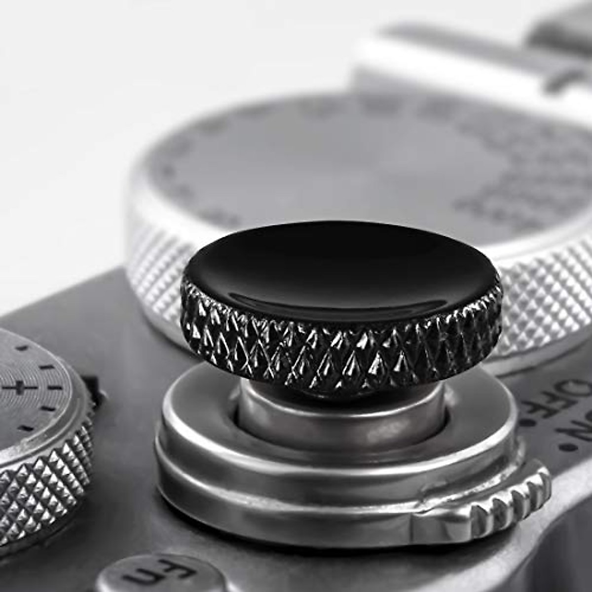 Soft Shutter Release Button (2 Pack/Black) high-end Pure Copper Camera Shutter Button