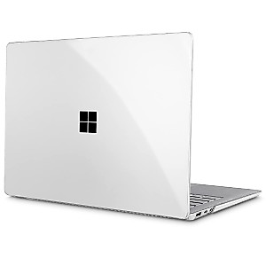 May Chen Case for 13.5" Microsoft Surface Laptop 3/4/5 with Alcantara Palm Rest Model 1867 1958 1959 (2019 2021 2022), Plastic Hard Shell Case with Keyboard Cover + Screen Protector, Crystal Clear