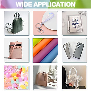 Matte Jelly Vinyl 11.8"x53" Candy Color Smooth Waterproof PVC Vinyl for Hair Bows Keychains Jewelry Making (Dark Brown)