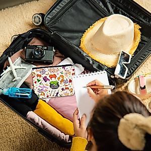 Eins Witch Sisters Makeup Bags for Women,Cosmetic Bag Witch Movie Zipper Pouch Travel Bag Portable Makeup Storage Organizer for Friends (nw-pp)