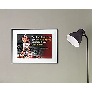 Muhammad Ali Poster Quote Boxing Black History Month Posters Sports Quotes Decorations Growth Mindset Décor Learning Classroom Teachers Decoration Educational Teaching Supplies Black Wall Art P044