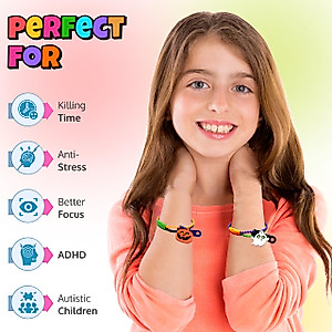 UpBrands Halloween Party Favor For Kids Zipper Bracelets Bulk Set, Kit for Birthday, Goodie Bags & Pinata Filler, Halloween Basket Stuffers, Fidget Toys, Sensory Friendship Jewelry (24 Pack)