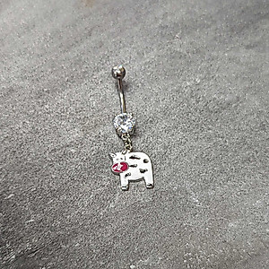 Body Candy Cute Moo Cow Belly Ring