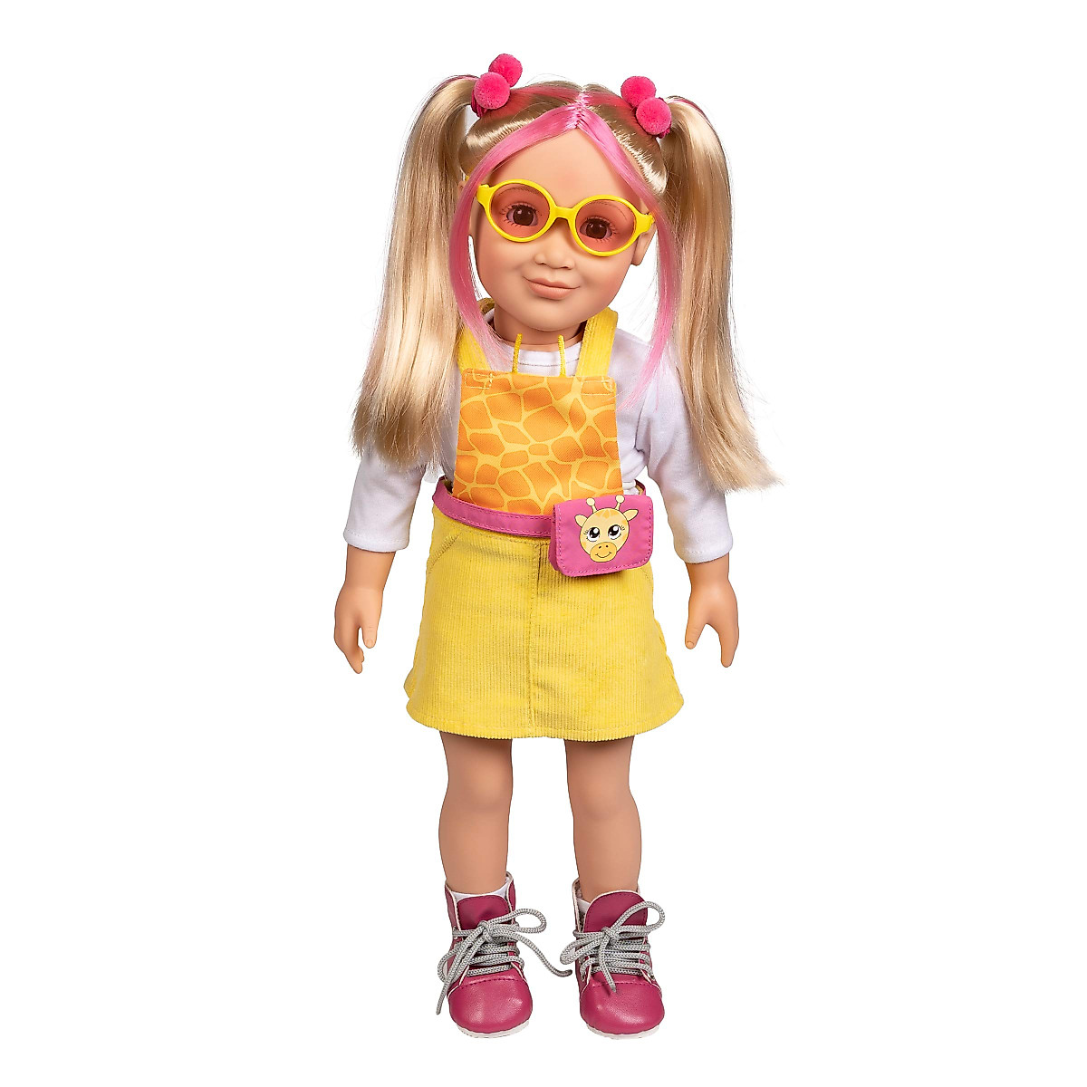 ADORA Amazon Exclusive Amazing Girl Dolls - 18” Realistic Doll in Soft Vinyl, Huggable Body and Dressed in a Chic, Changeable Outfit Birthday Gift for Ages 6+ - Lucy